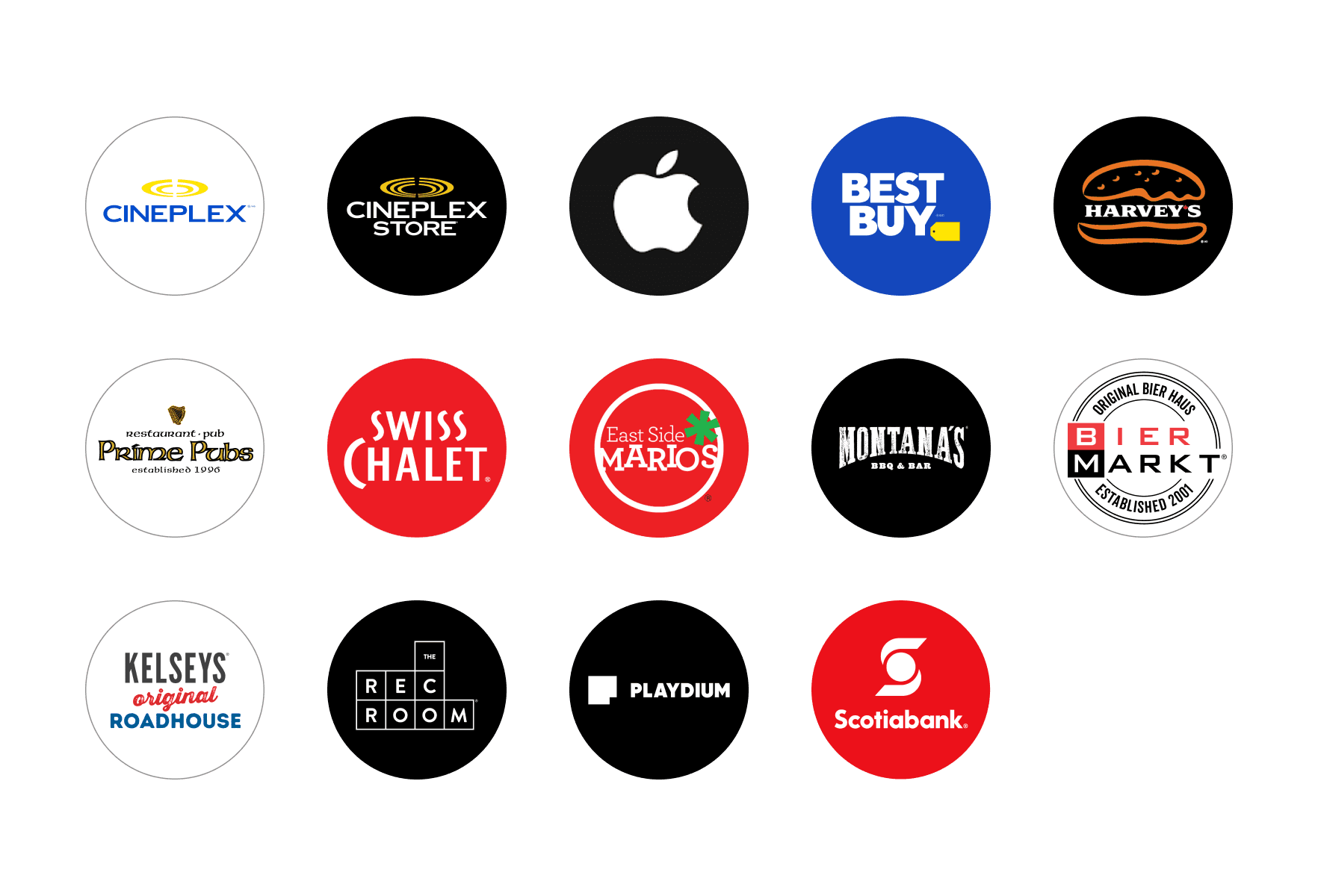 Redeem with our great partners, including Cineplex, Best Buy and Expedia